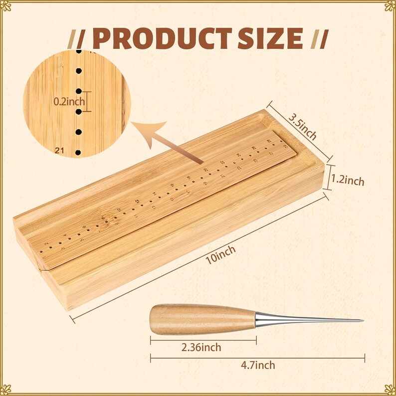 Bamboo Book Binding Kits,bookbinding Kit for Signature Punching Tools ...