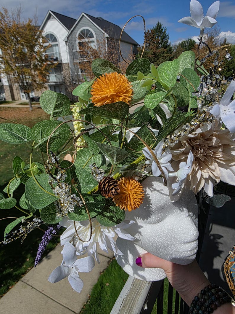 Handmade Two-tier Flower Crown, Fairy Cosplay Headdress - Etsy