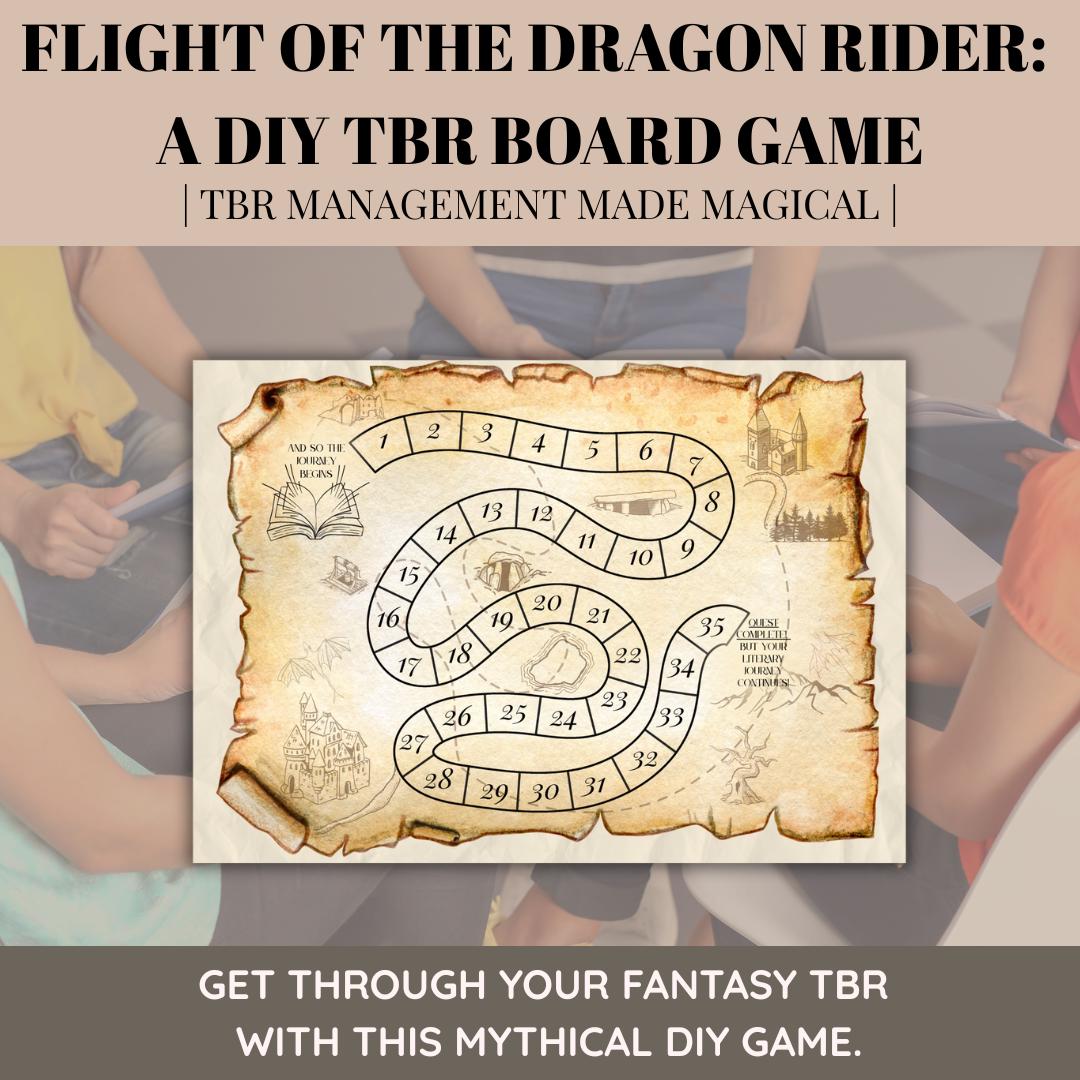 Printable Fantasy TBR Board Game: Dragon Rider Reading Challenge (PDF ...