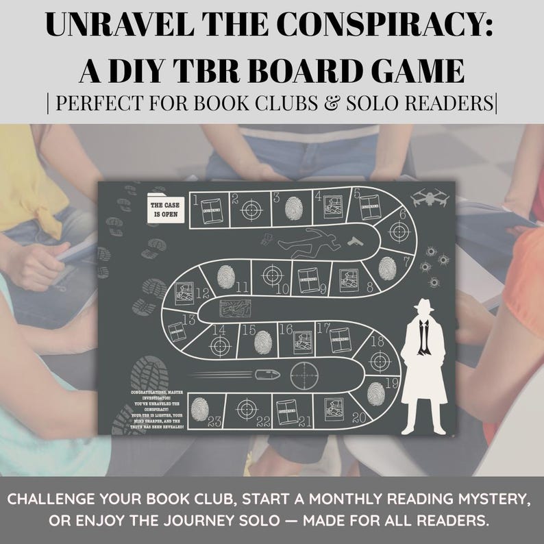 Printable Mystery TBR Board Game: DIY Reading Challenge (PDF Download ...