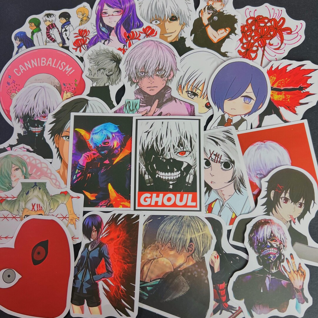 Tokyo Ghoul Anime Stickers, 1-100 Anime Ghoul Sticker, Cute Waterproof ...