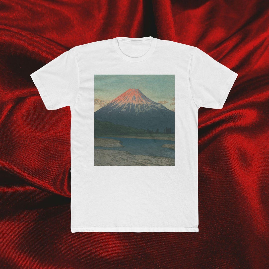 Mount Fuji Sumi-e Ink Painting T-shirt Japanese Art Tee, Minimalist Zen Style - Etsy