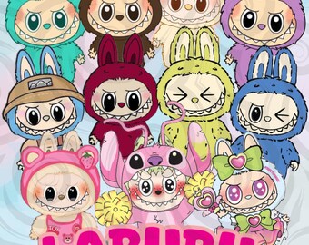 Labubu Easter Digital Download File PNG, PDF - Etsy