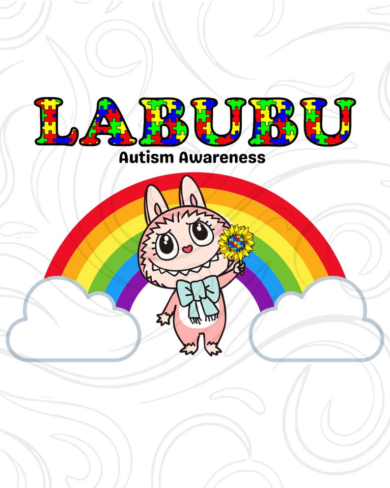 Labubu Autism Awareness, PNG, PDF, Clipart, Digital File - Etsy