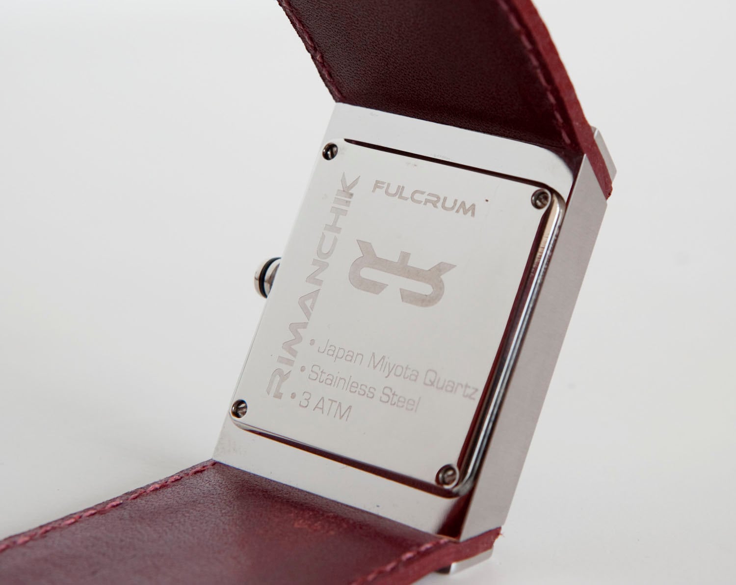 Red Leather Watch, Chunky Red Watch, Square Watch - Fulcrum - Etsy