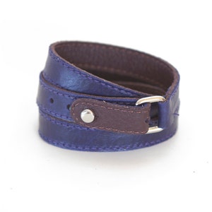 Indigo Purple Watch, Triple Wrap Leather Watch, Womens Purple Watch ...