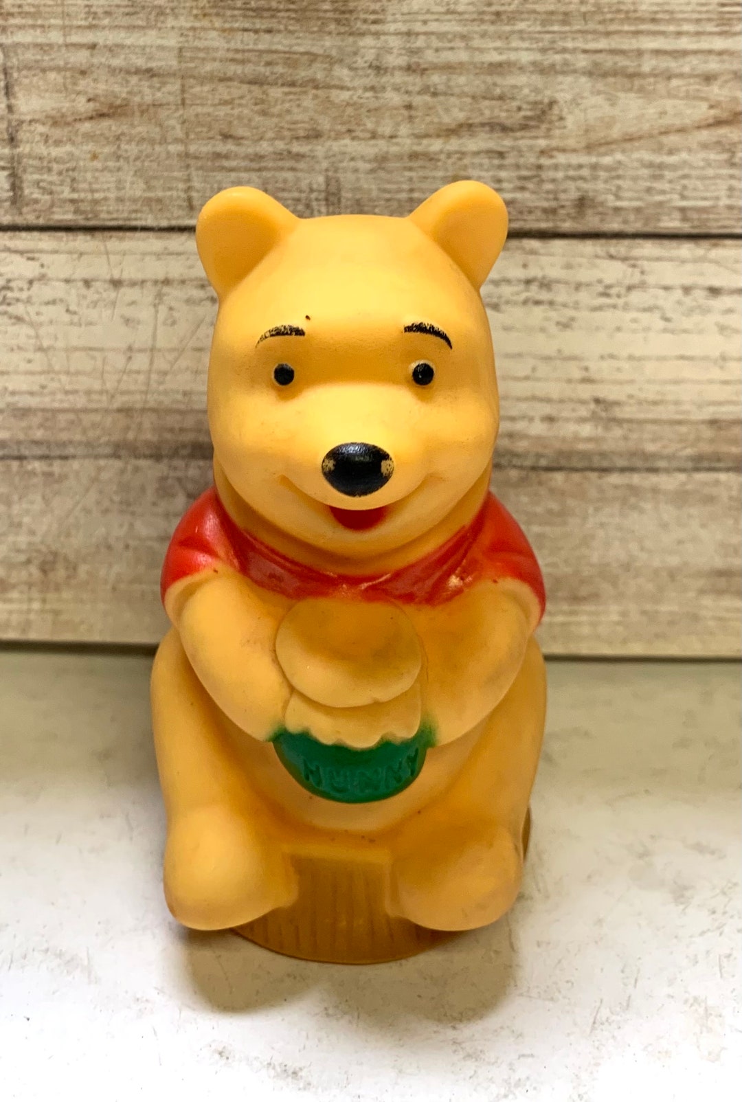 Vintage Pooh Bear Rubber Squeaky Toy - Etsy