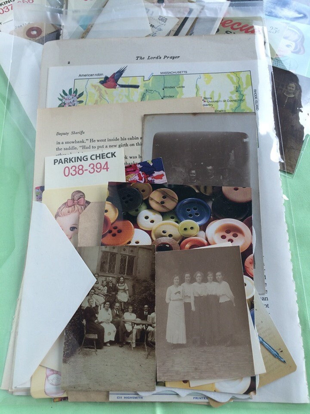 PAPER EPHEMERA Art Collage Pack for Altered Art, Mixed Media, Collage ...