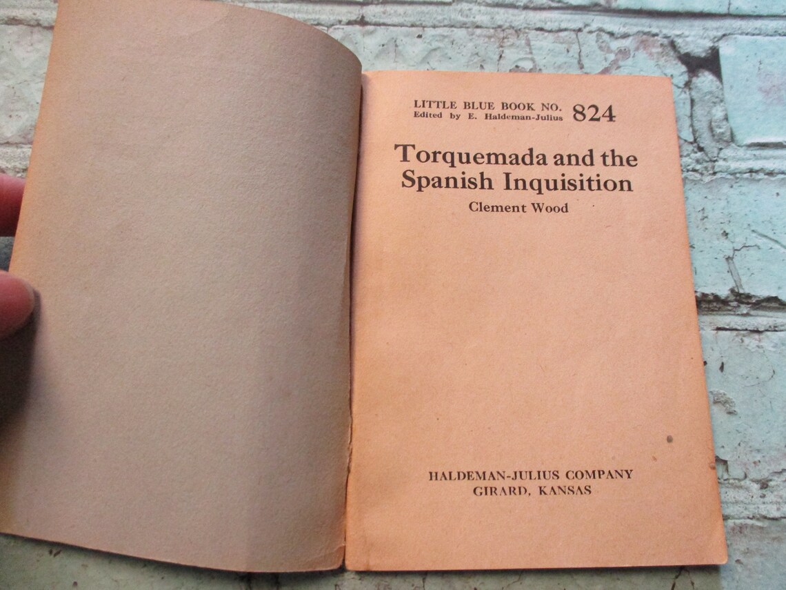Torquemada and the Spanish Inquisition by Clement Wood - Etsy