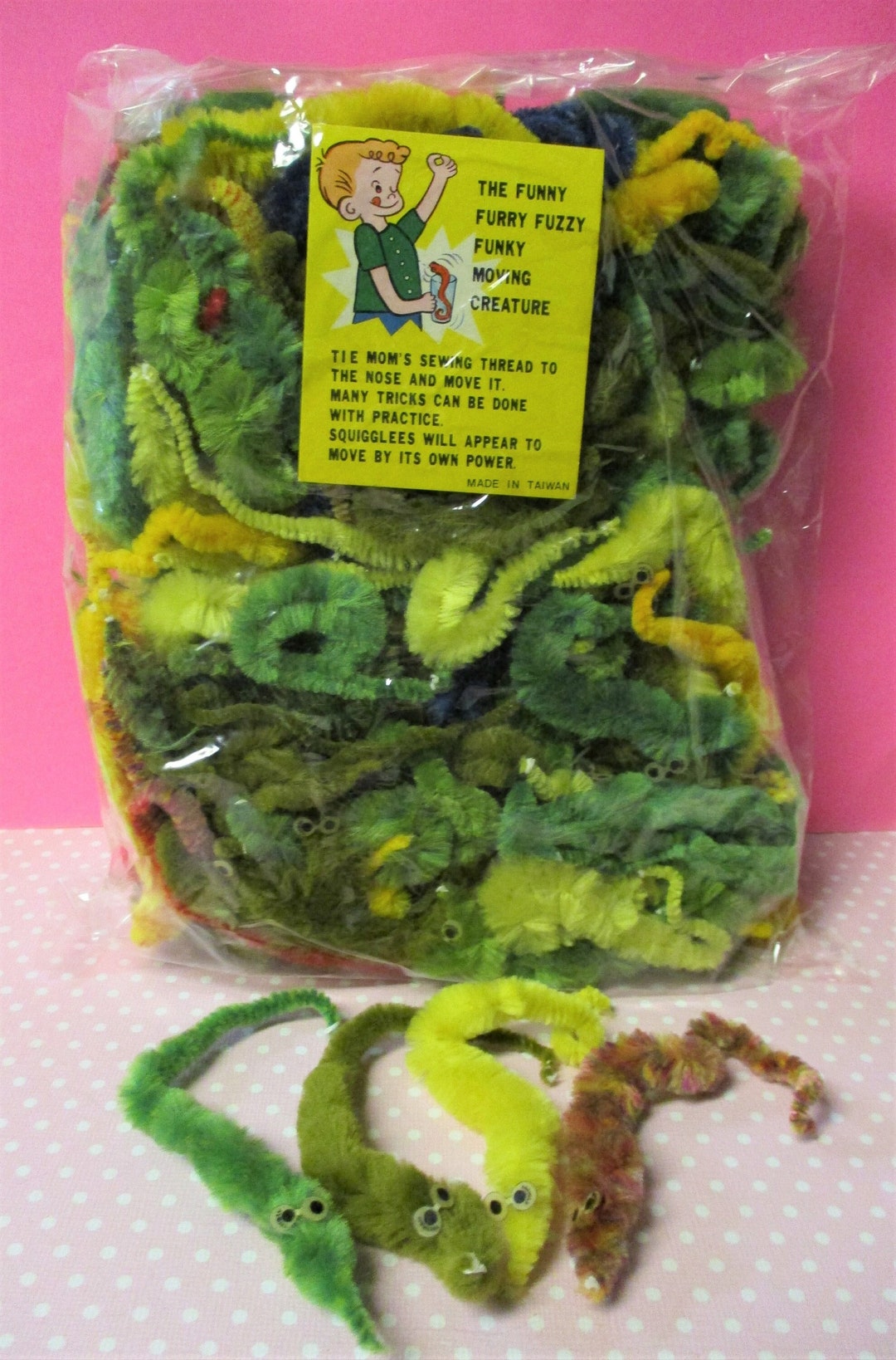 SALVAGE 200 Vintage Squirmles Squiggly Fuzzy Worms Worm Toy - Etsy