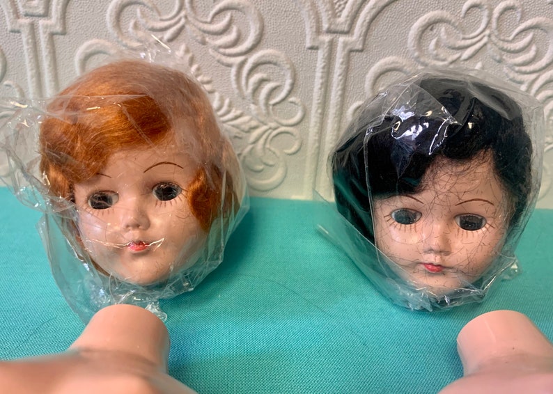 2 Vintage Plastic Dolls With Composite Heads - Deconstructed 12 Inch - Etsy