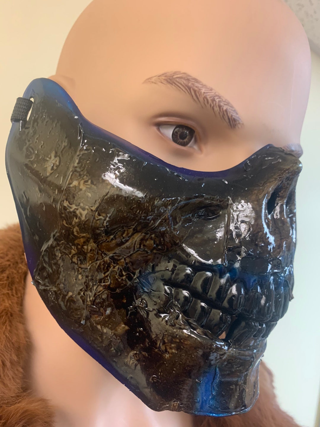 Mummified Mask Handcrafted Altered Art Horror Halloween Prop Decor ...