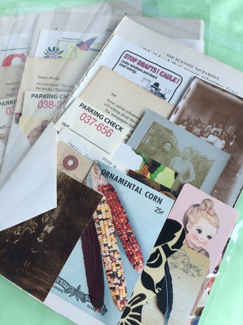 PAPER EPHEMERA Art Collage Pack for Altered Art Mixed Media | Etsy