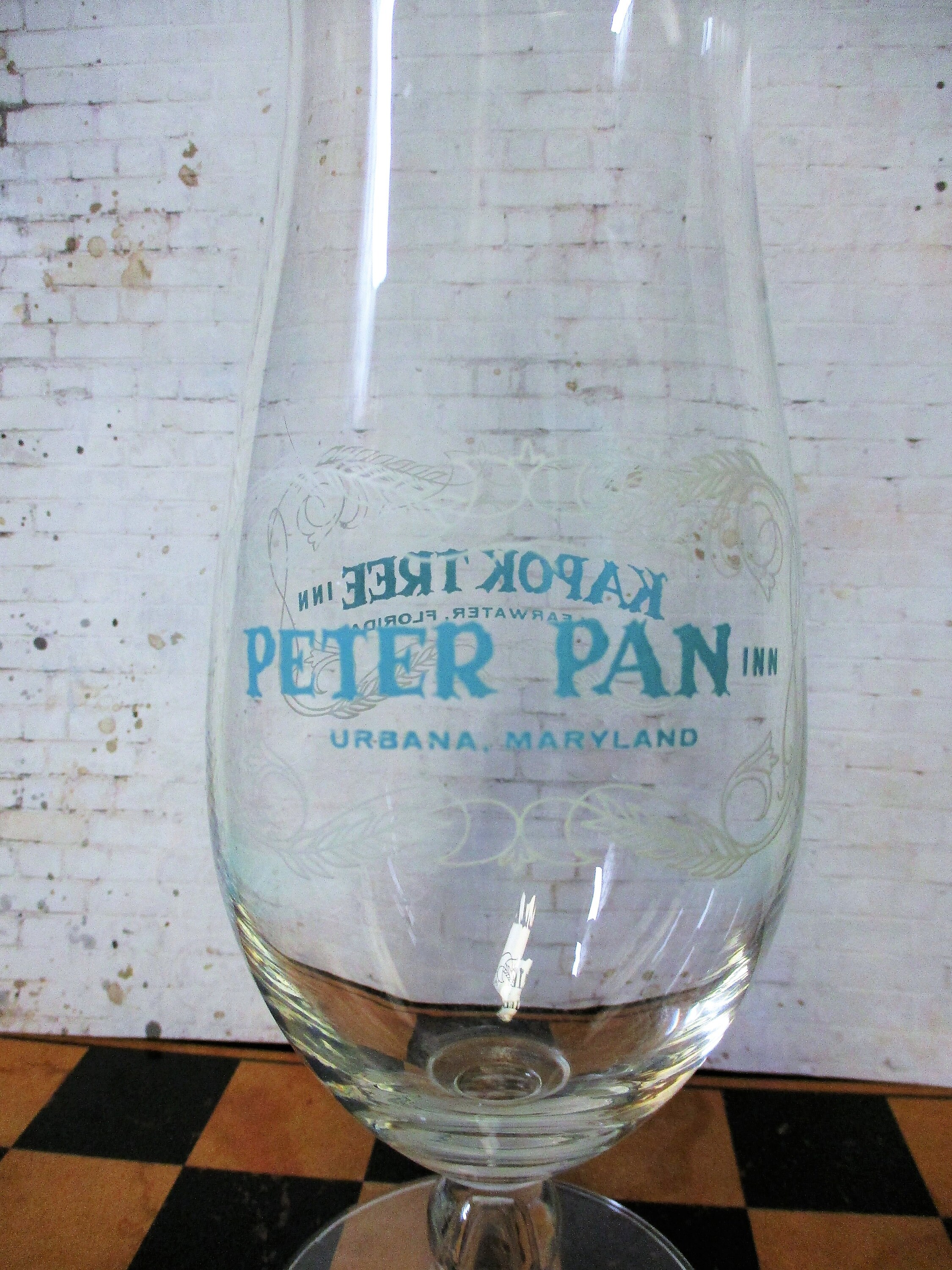 Vintage Kapok Tree and Peter Pan Inn Vintage Footed Glass - Etsy