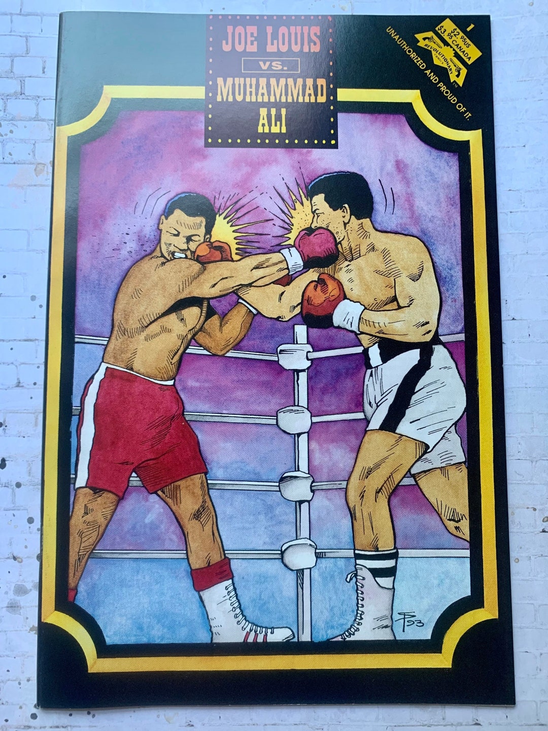 Joe Louis Vs Muhammad Ali - Vintage Comic Book Revolutionary Sports ...