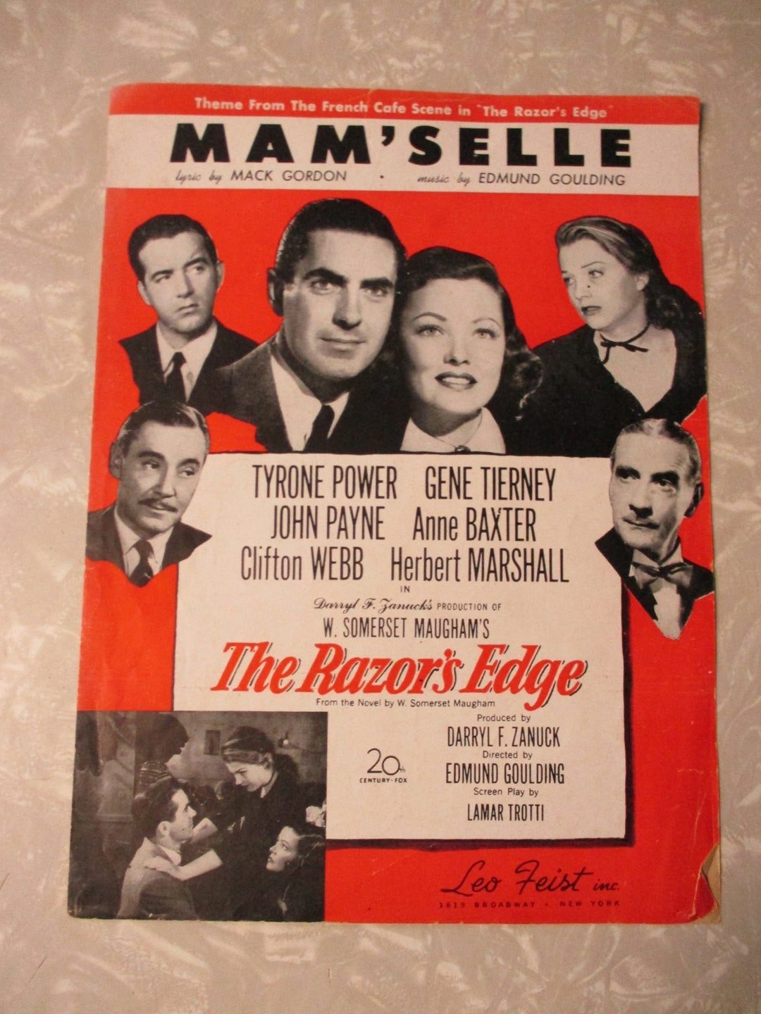 Mam'selle by Mack Gordon and Edmund Goulding - Theme From "the Razor's ...