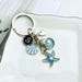 Personalized Seashell Keychain, Custom Initial Seashell Keychain With ...