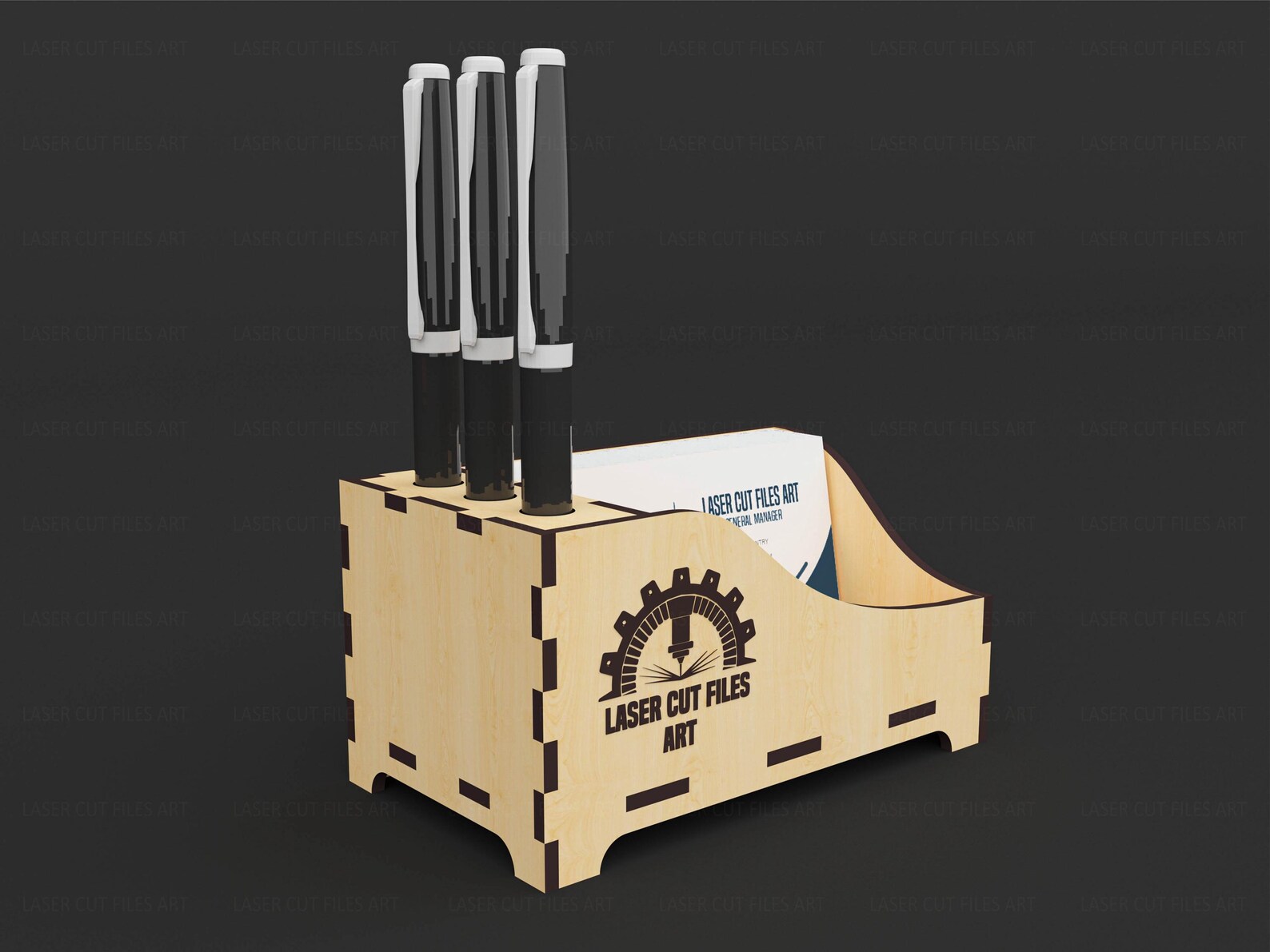 Business Card Holder Laser Cutting Files, Laser Cutting Cdr, Dxf, Pdf ...