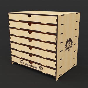 Drawer Storage Box Laser Cutting Files, Laser Cutting Cdr, Dxf, Pdf ...