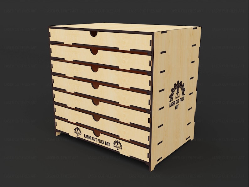 Drawer Storage Box Laser Cutting Files, Laser Cutting Cdr, Dxf, Pdf ...