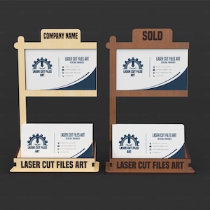 Business Card Holder Laser Cutting Files, Laser Cutting Cdr, Dxf, Pdf ...