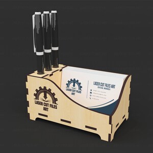 Business Card Holder Laser Cutting Files, Laser Cutting Cdr, Dxf, Pdf ...