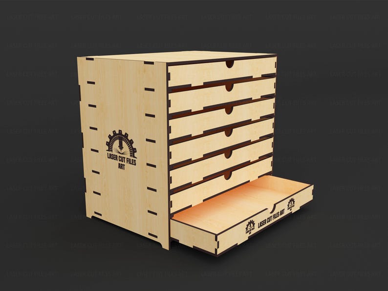 Drawer Storage Box Laser Cutting Files, Laser Cutting Cdr, Dxf, Pdf ...