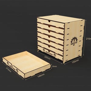 Drawer Storage Box Laser Cutting Files, Laser Cutting Cdr, Dxf, Pdf ...