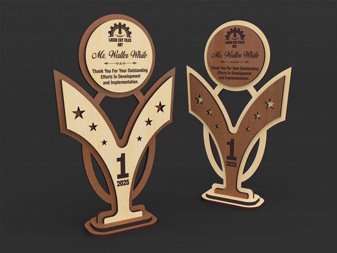 Award Trophy Laser Cutting Files, Laser Cutting Cdr, Dxf, Pdf, Svg ...