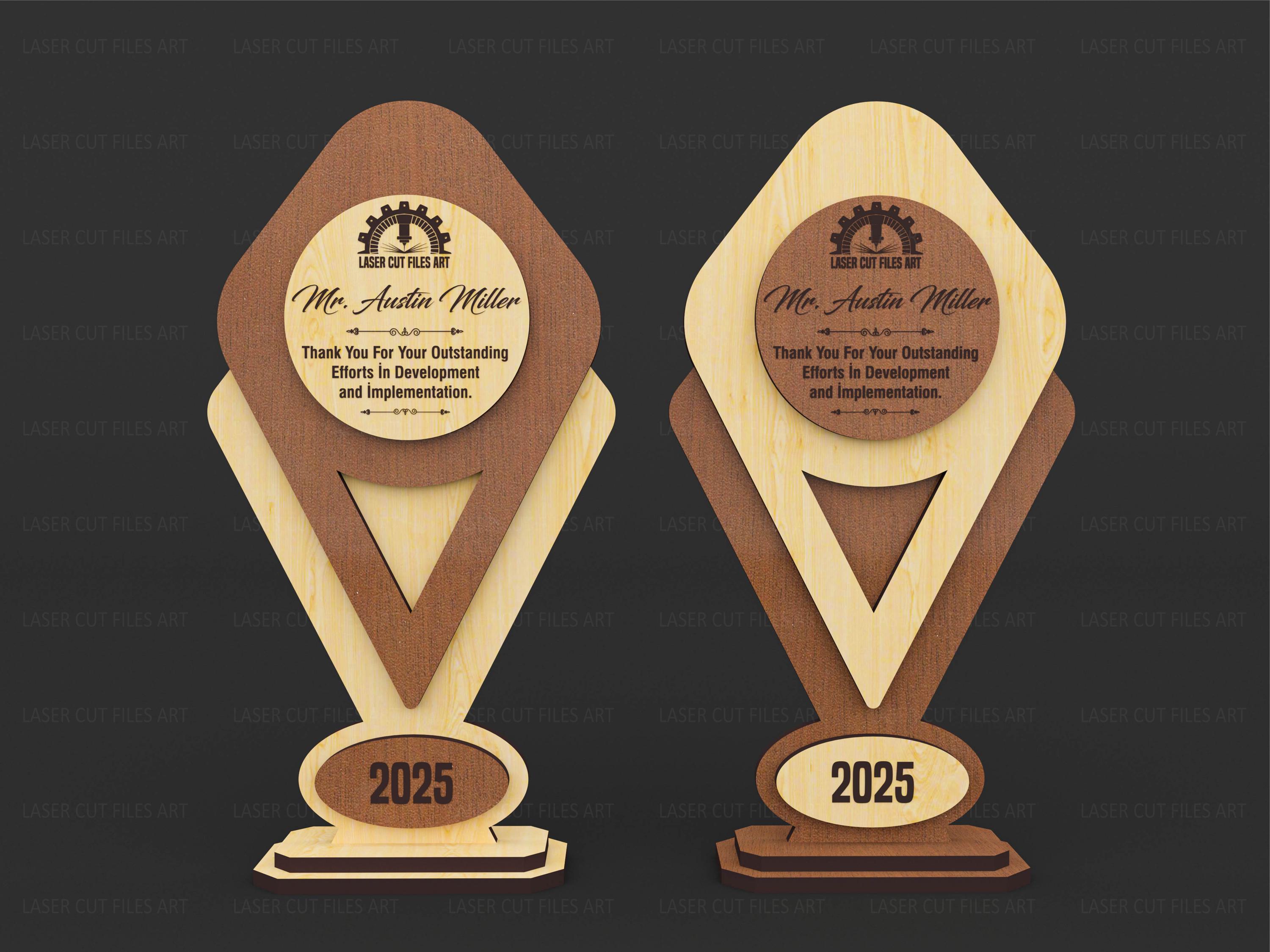 Award Trophy Laser Cutting Files, Laser Cutting Cdr, Dxf, Pdf, Svg ...