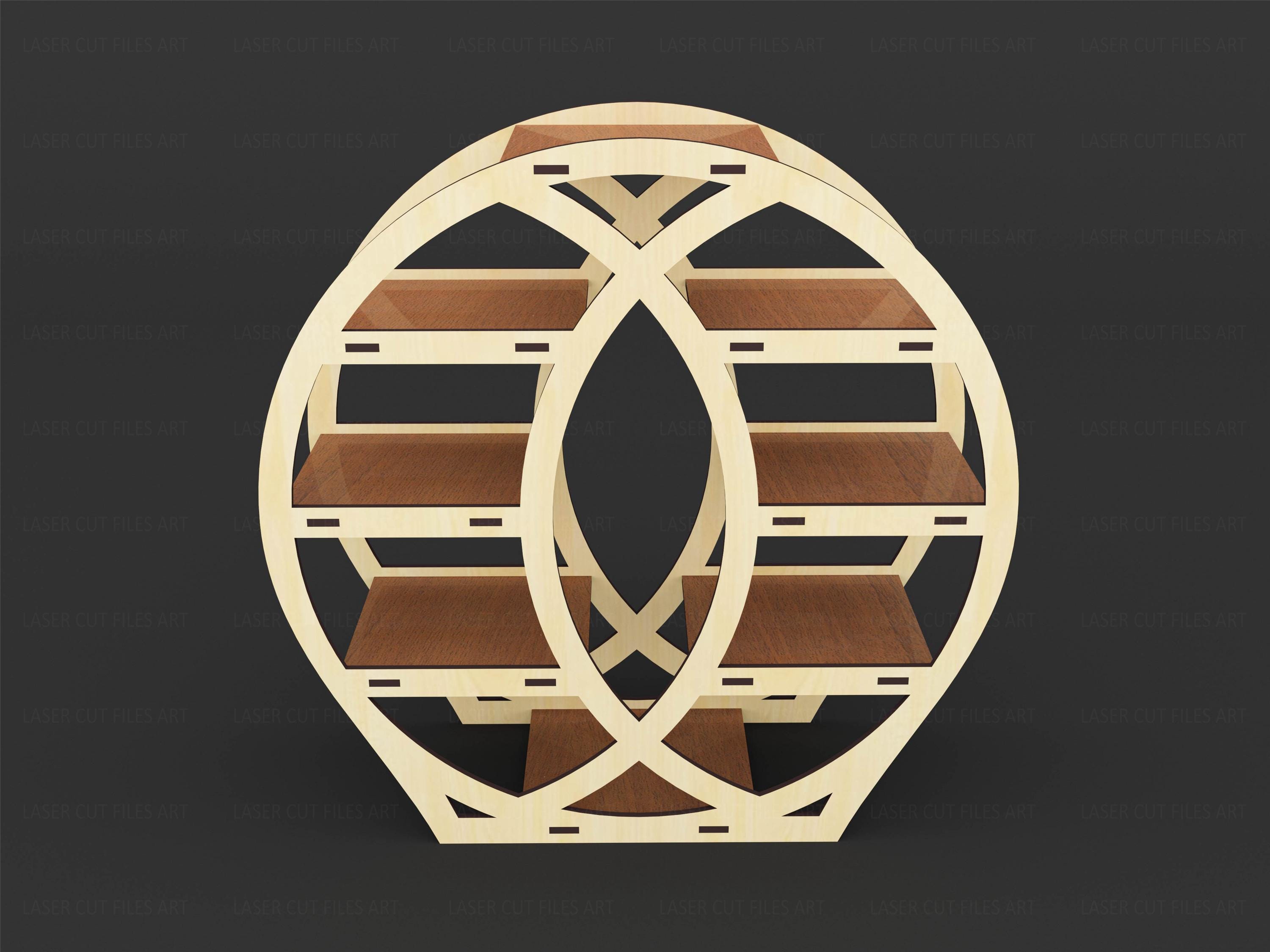 Decorative Display Stand Laser Cutting Files, Laser Cutting Cdr, Dxf ...