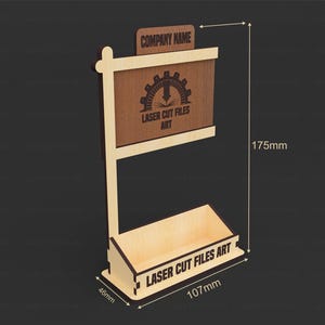 Business Card Holder Laser Cutting Files, Laser Cutting Cdr, Dxf, Pdf ...