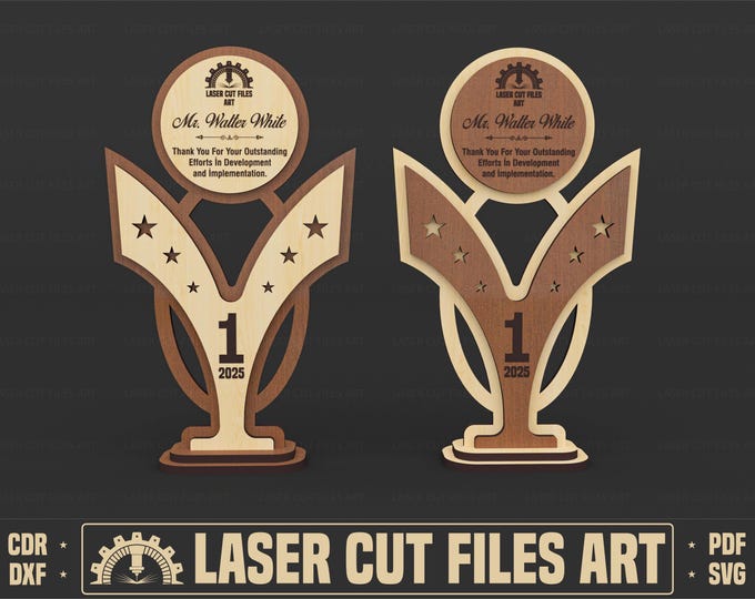 Award Trophy Laser Cut Files, Laser Cutting Files - Etsy Canada