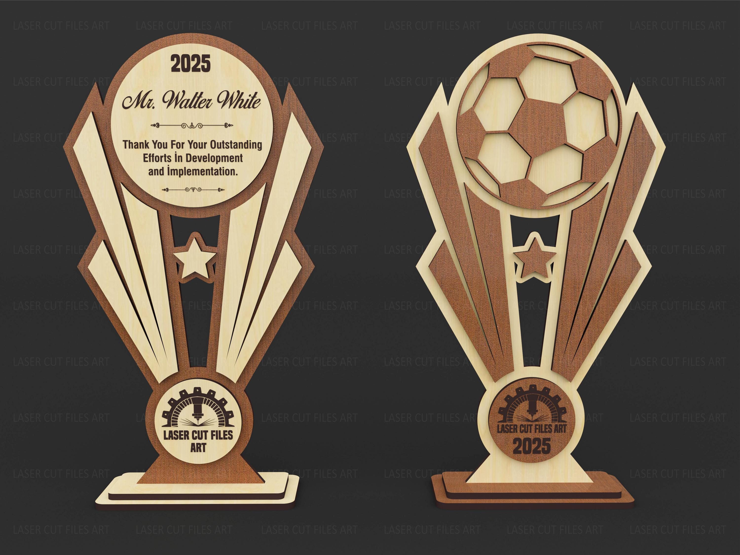 Award Trophy Laser Cutting Files, Laser Cutting Cdr, Dxf, Pdf, Svg ...