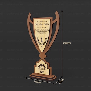 Award Trophy Laser Cutting Files, Laser Cutting Cdr, Dxf, Pdf, Svg ...