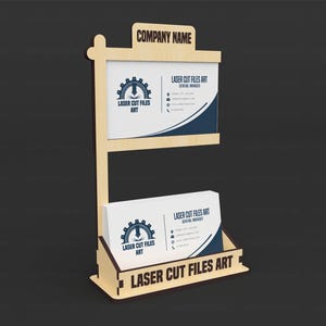 Business Card Holder Laser Cutting Files, Laser Cutting Cdr, Dxf, Pdf ...