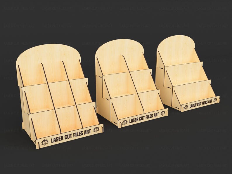 Display Stand Laser Cutting Files, Laser Cutting Cdr, Dxf, Pdf, Svg ...