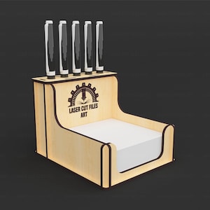 Pencil & Note Holder Laser Cutting Files, Laser Cutting Cdr, Dxf, Pdf ...