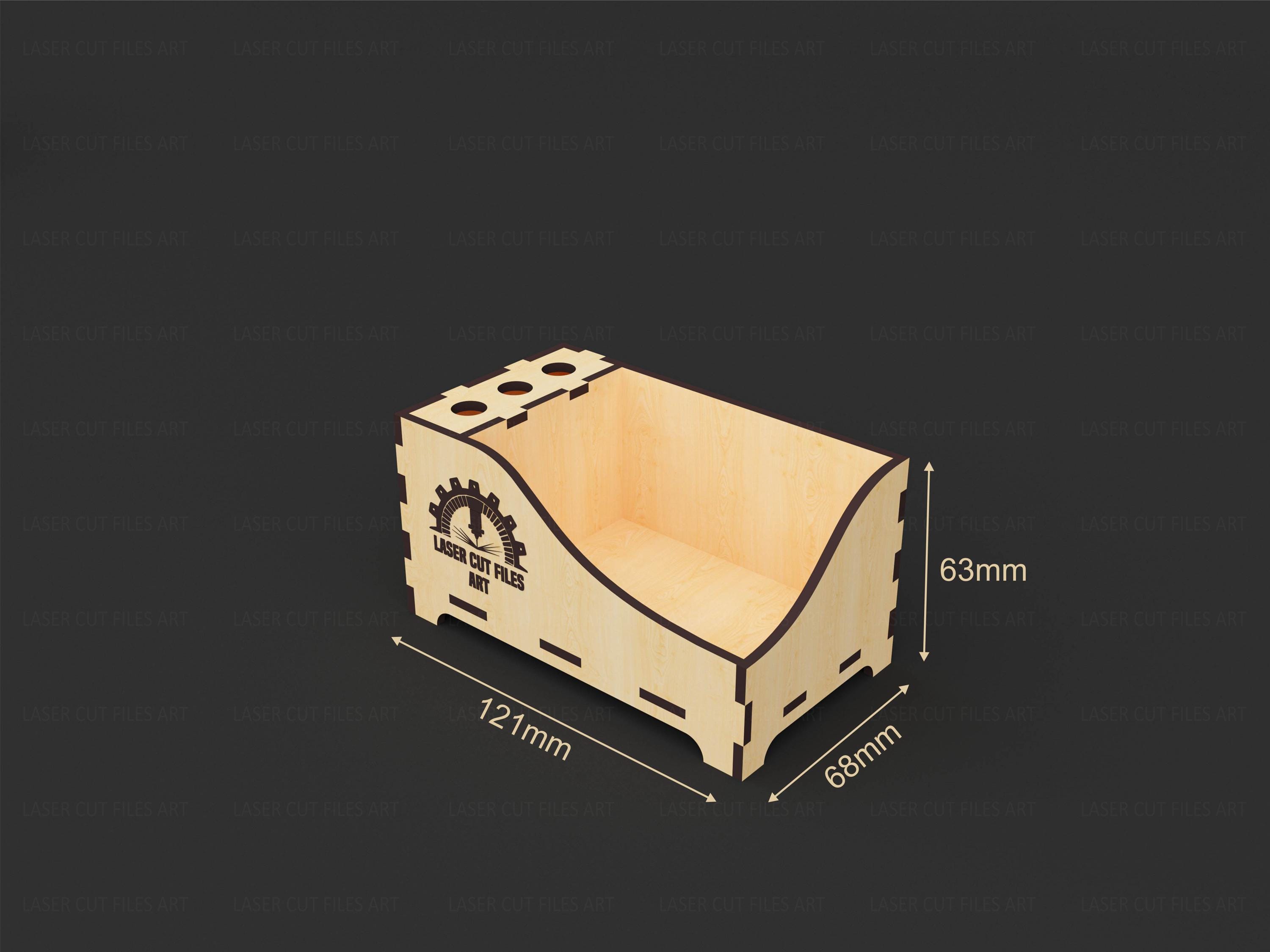 Business Card Holder Laser Cutting Files, Laser Cutting Cdr, Dxf, Pdf ...