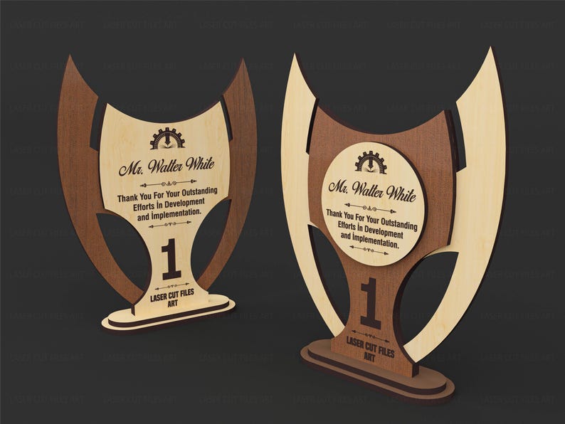 Award Trophy Laser Cutting Files, Laser Cutting Cdr, Dxf, Pdf, Svg ...