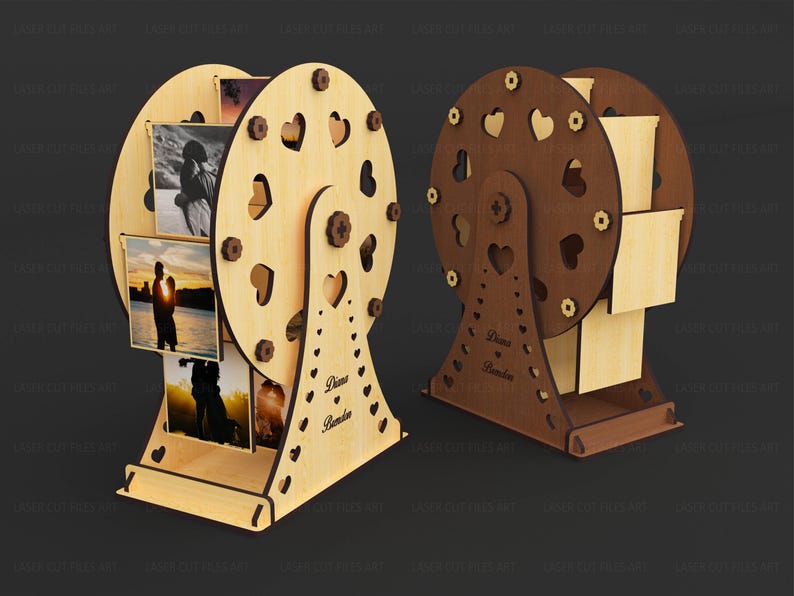 Ferris Wheel Photo Display Laser Cutting Files, Laser Cutting Cdr, Dxf ...