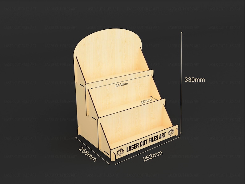 Display Stand Laser Cutting Files, Laser Cutting Cdr, Dxf, Pdf, Svg ...