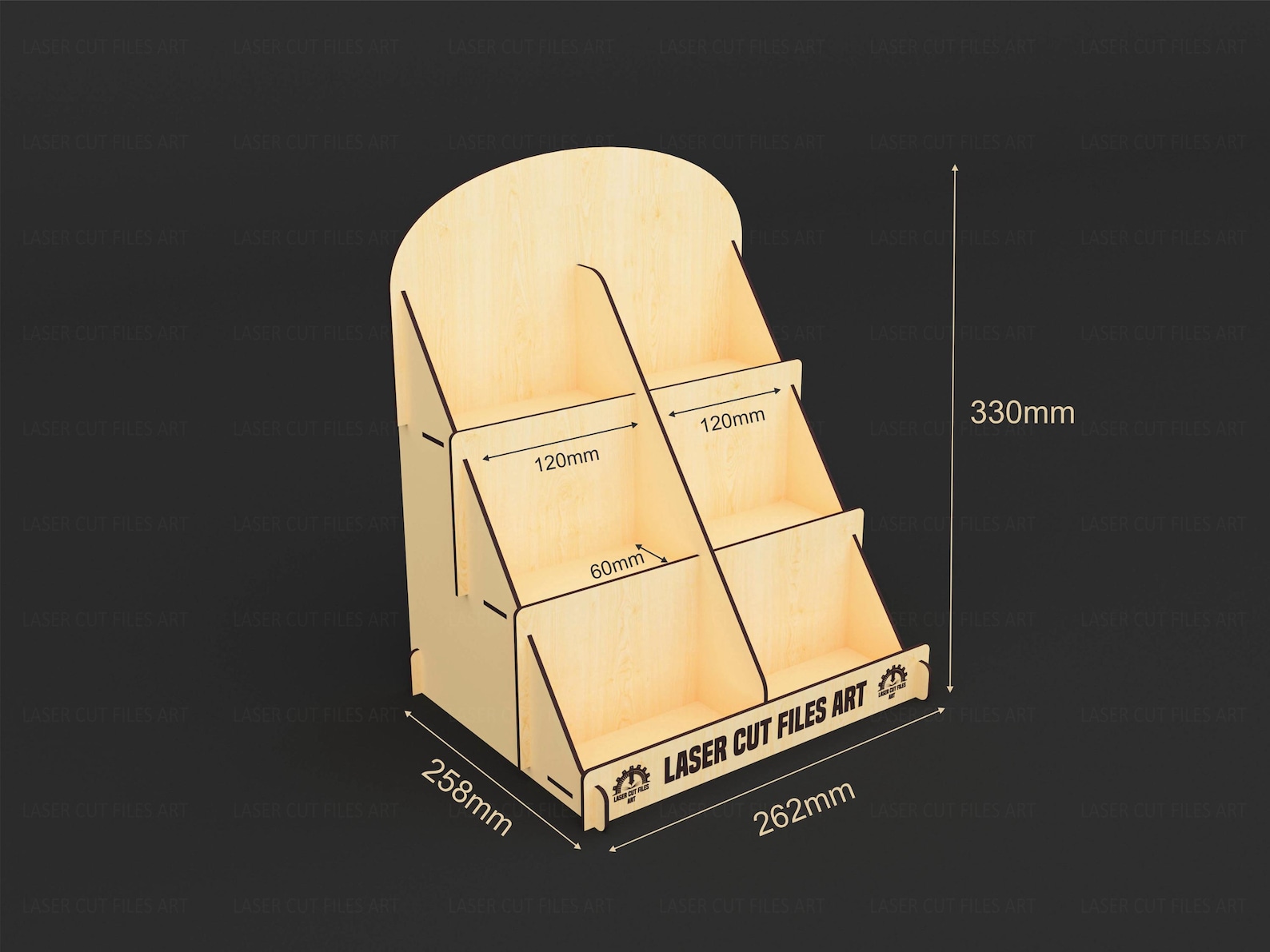 Display Stand Laser Cutting Files, Laser Cutting Cdr, Dxf, Pdf, Svg ...