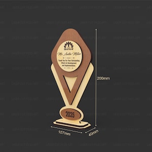 Award Trophy Laser Cutting Files, Laser Cutting Cdr, Dxf, Pdf, Svg ...