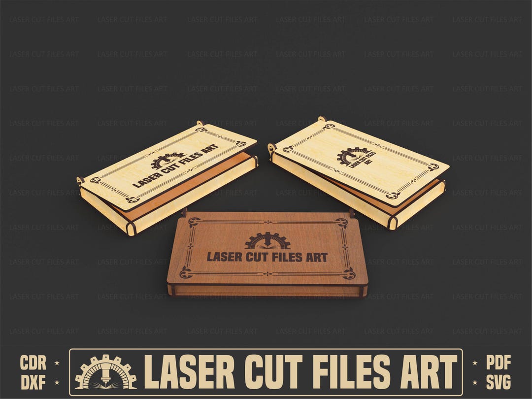 Cash Envelope Box Laser Cutting Files, Laser Cutting Cdr, Dxf, Pdf, Svg ...