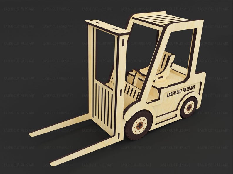 Forklift & Pallet Coaster Laser Cutting Files, Laser Cutting Cdr, Dxf ...