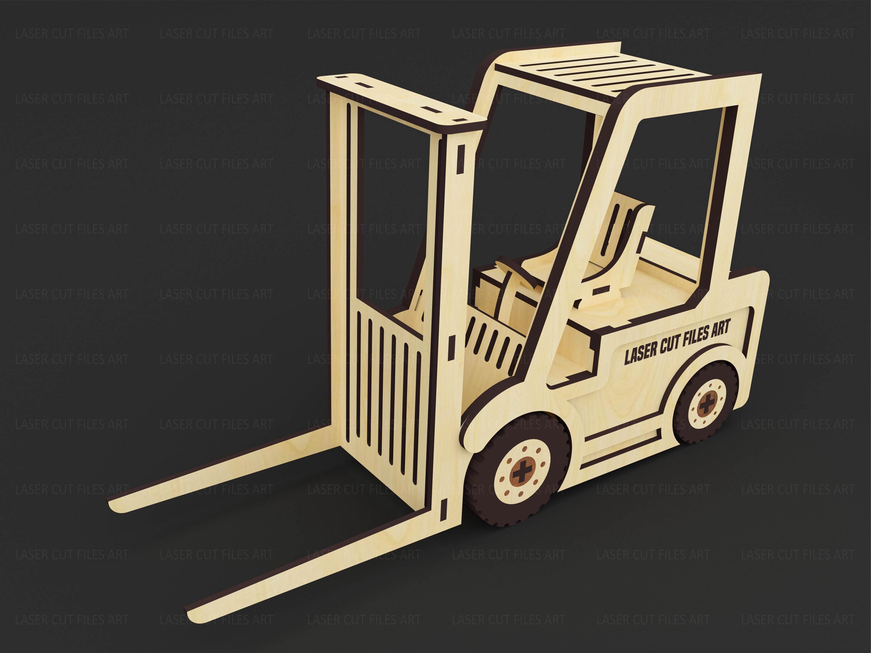 Forklift & Pallet Coaster Laser Cutting Files, Laser Cutting Cdr, Dxf ...