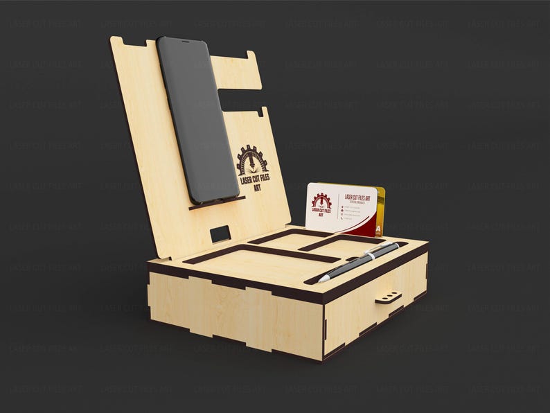 Desktop Organiser Laser Cutting Files, Chest of Drawers Box, Business ...