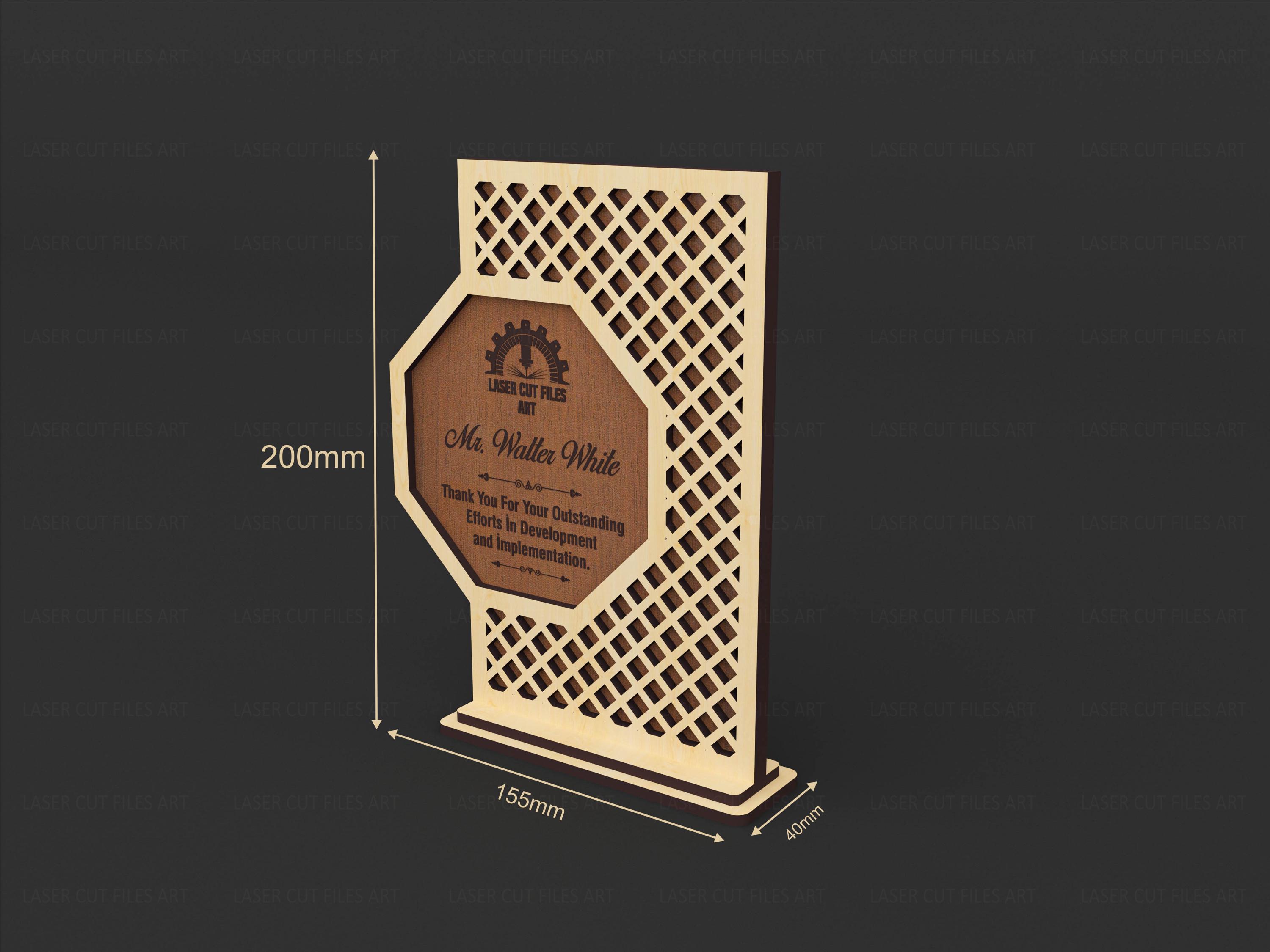 Award Trophy Laser Cutting Files, Laser Cutting Cdr, Dxf, Pdf, Svg ...
