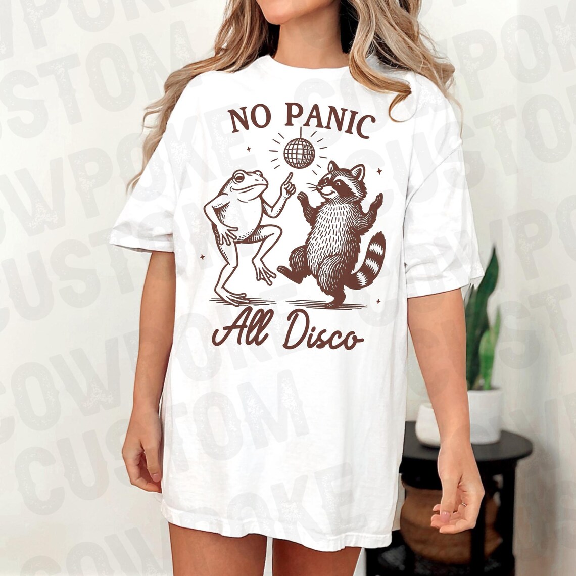 No Panic All Disco PNG | Retro Frog, Raccoon Design (digital Download ...